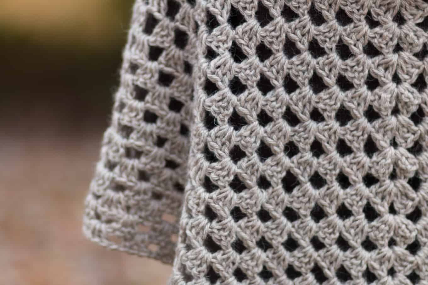 Free Crochet Granny Triangle Shawl Pattern - EasyCrochet.com