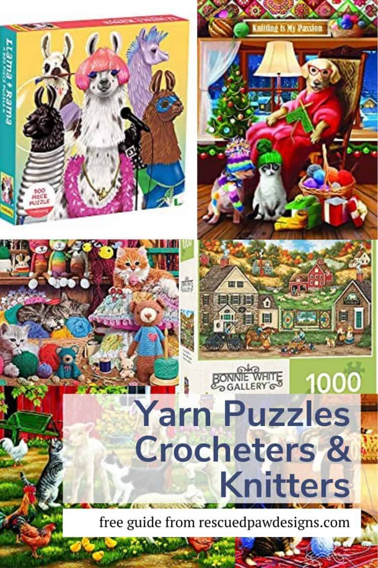 Yarn Jigsaw Puzzles for Crocheters & Knitters - Easy Crochet Patterns