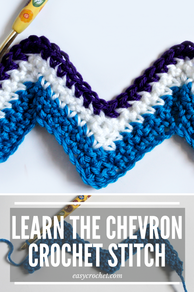 Free Crochet Chevron Pattern Tutorial - Easy Crochet Patterns