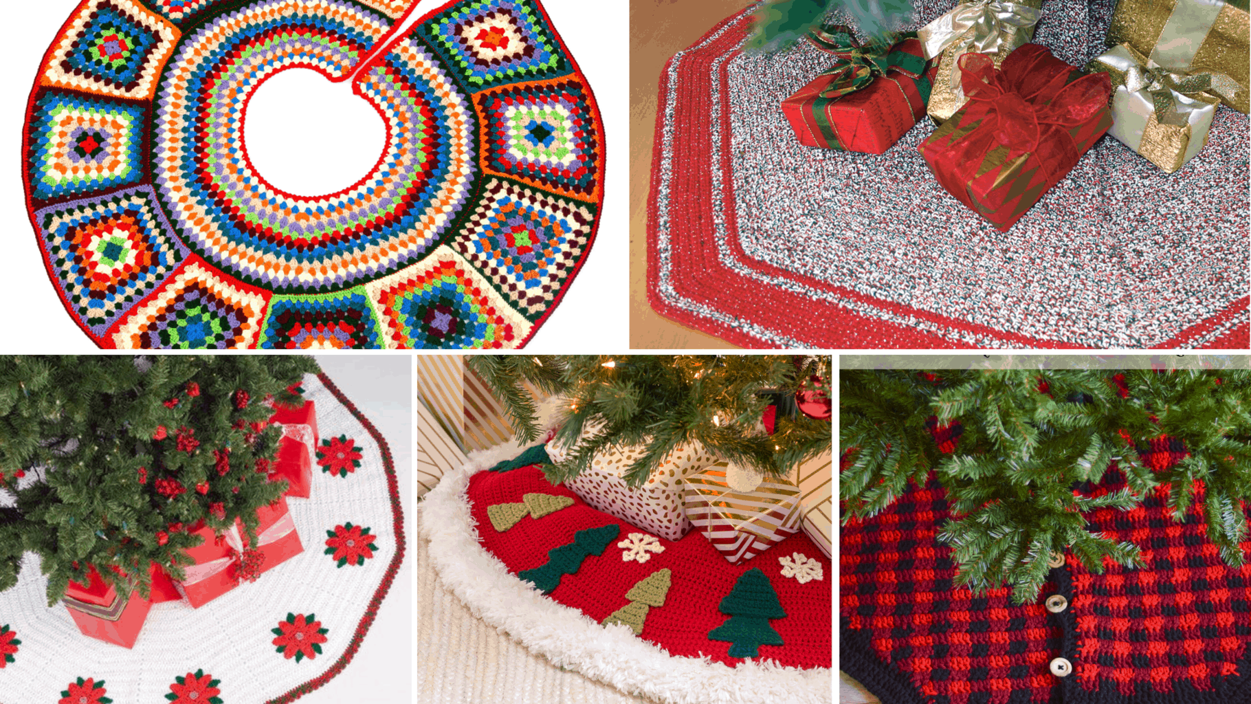 Christmas Plush Long Haired Tree Skirt Decor Christmas Plush Long Haired Tree Skirt Decor