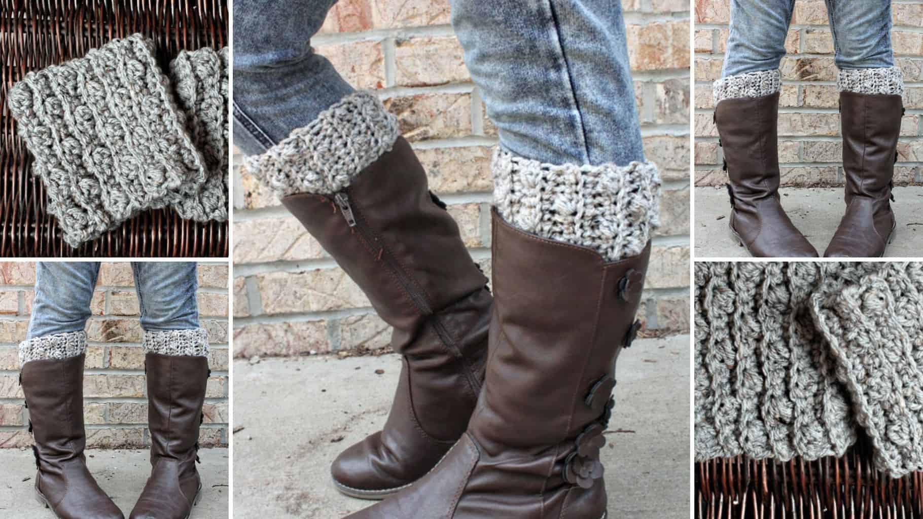 Free Crochet Boot Cuff Pattern - How to Crochet Boot Cuffs