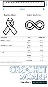 Complete Crochet Scarf Size Chart Guide - Easy Crochet Patterns