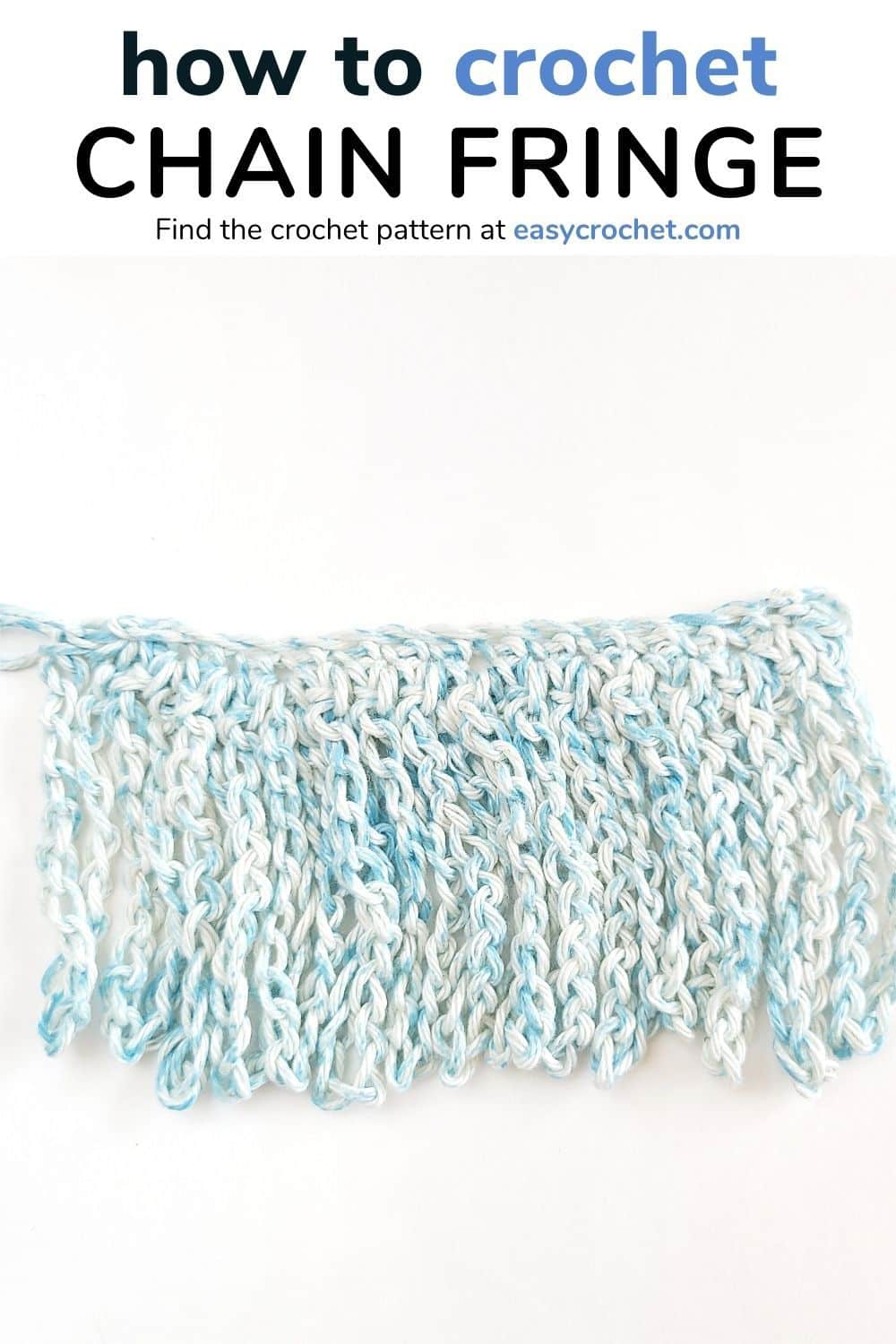 Crochet Fringe Edging (With Chains!) - Easy Crochet Patterns