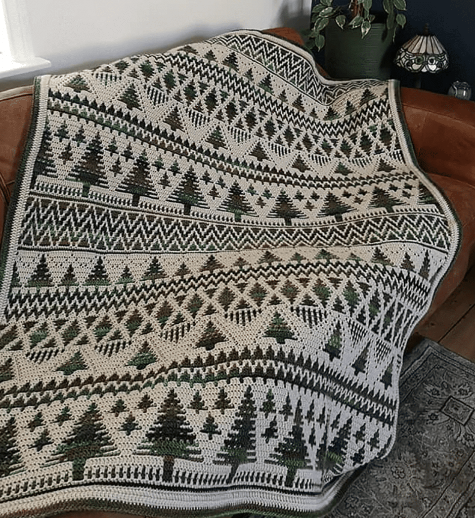 Cobblestone Pathways Throw Pattern - Easy Crochet Patterns