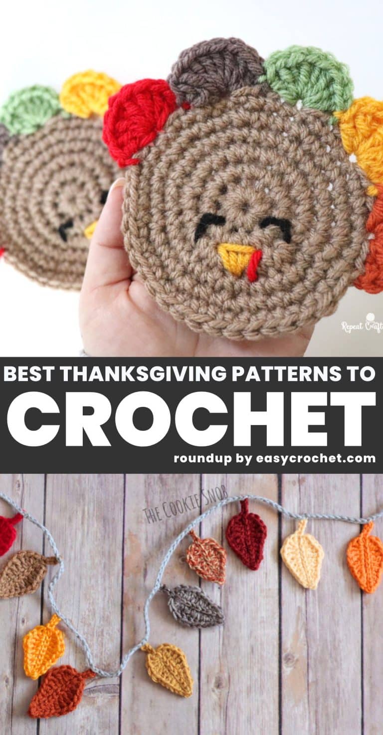 5 Crochet Patterns For Thanksgiving (All Free) - Easy Crochet Patterns