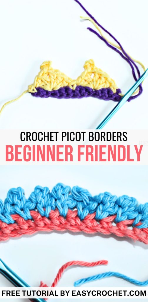 Picot Crochet Edging Border- Easy Crochet Patterns