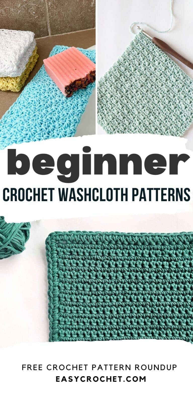 10 Easy Crochet Beginner Washcloth Patterns - Easy Crochet Patterns