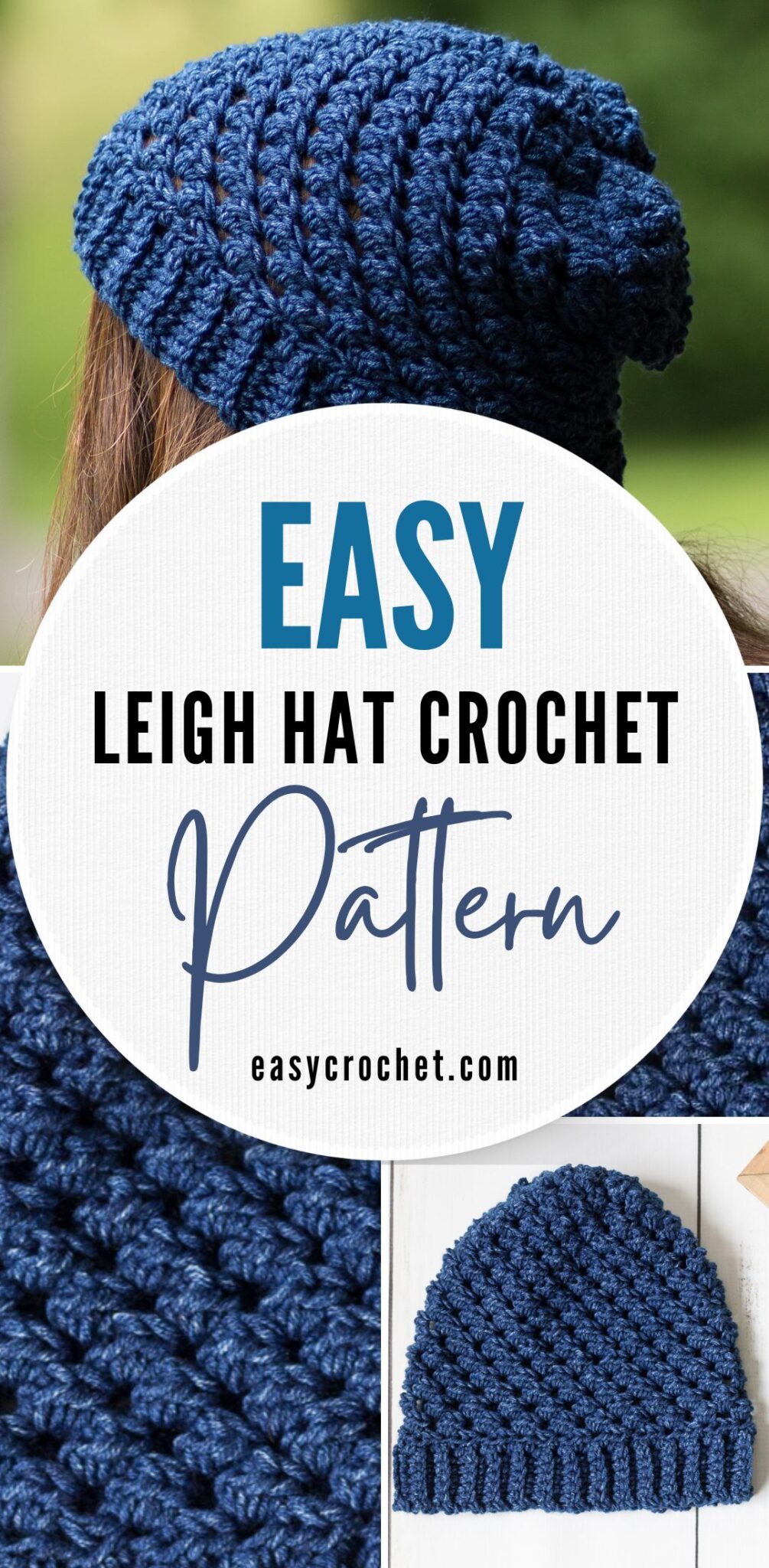 Easy Hat Crochet Pattern: The Leigh - Easy Crochet